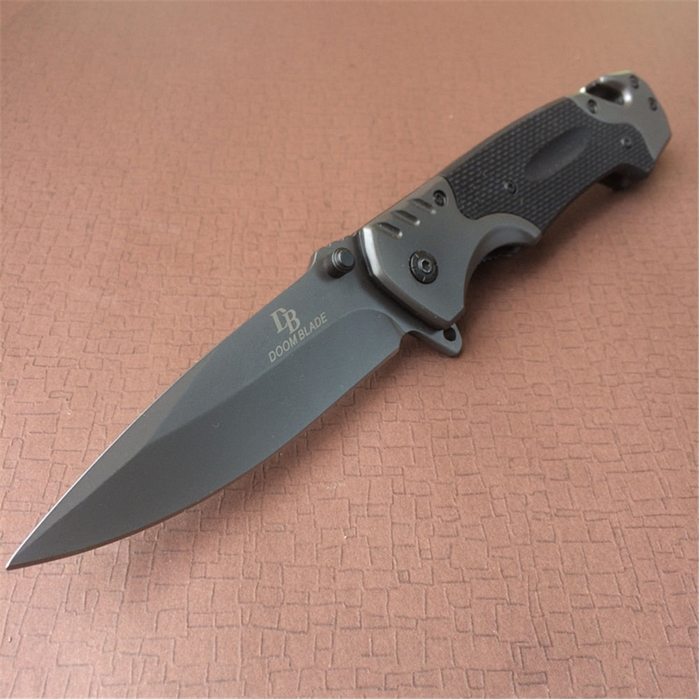 Tactical Folding Pocket Knife + Seatbelt Cutter – Tactical Survival Camp