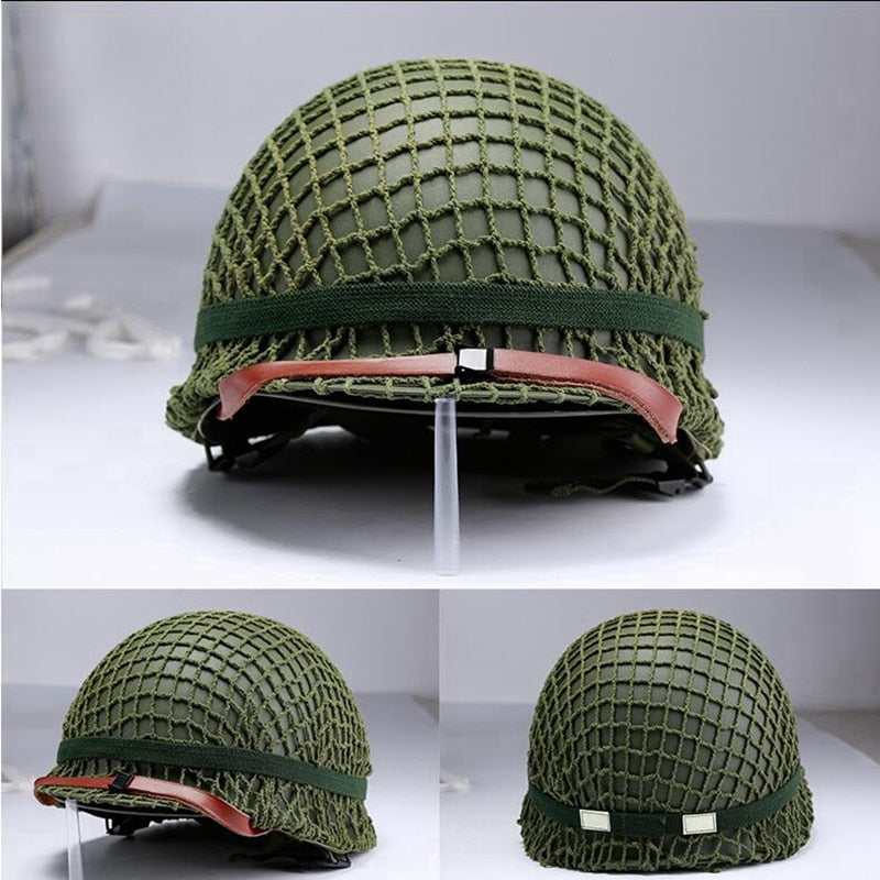 US Army M1 Tactical Helmet WWII Steel Reproduction – Tactical Survival Camp